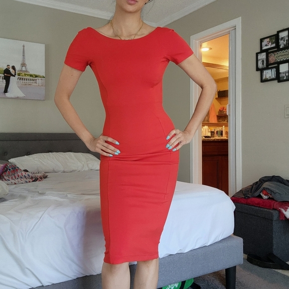 Zara | Dresses | Zara Midi Bodycon Dress | Poshmark